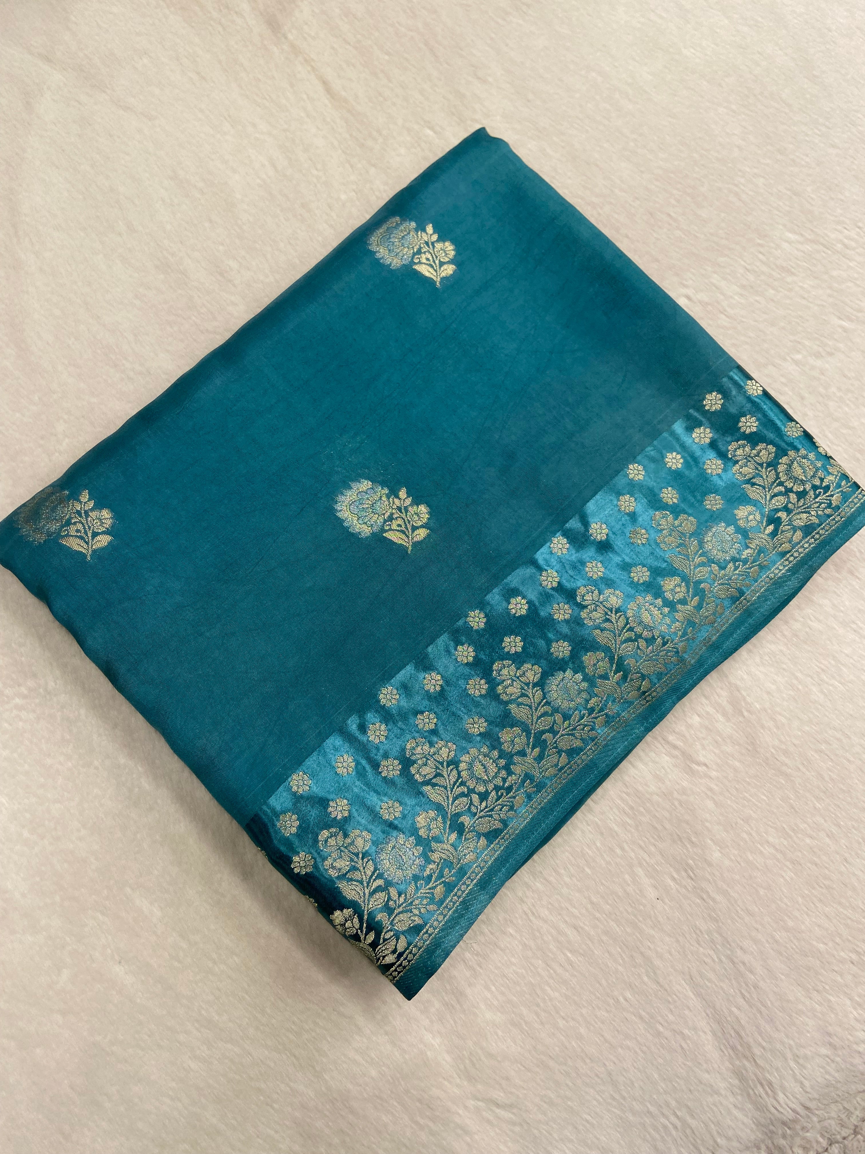 Premium Tassar Silk Saree With Satin Border – Kanjeevaram Silk Mandir