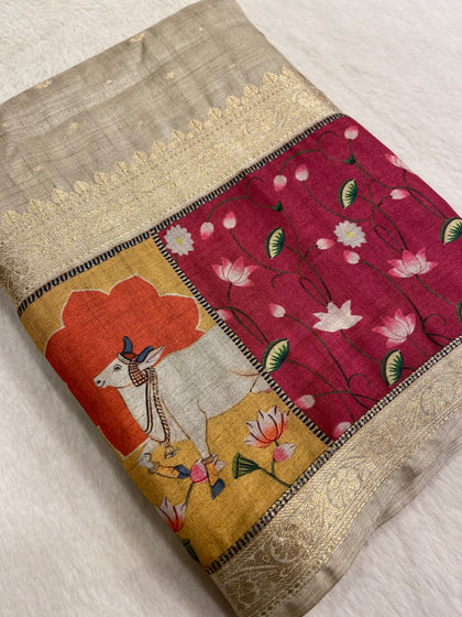 Premium Dola Silk Saree💚 – Kanjeevaram Silk Mandir